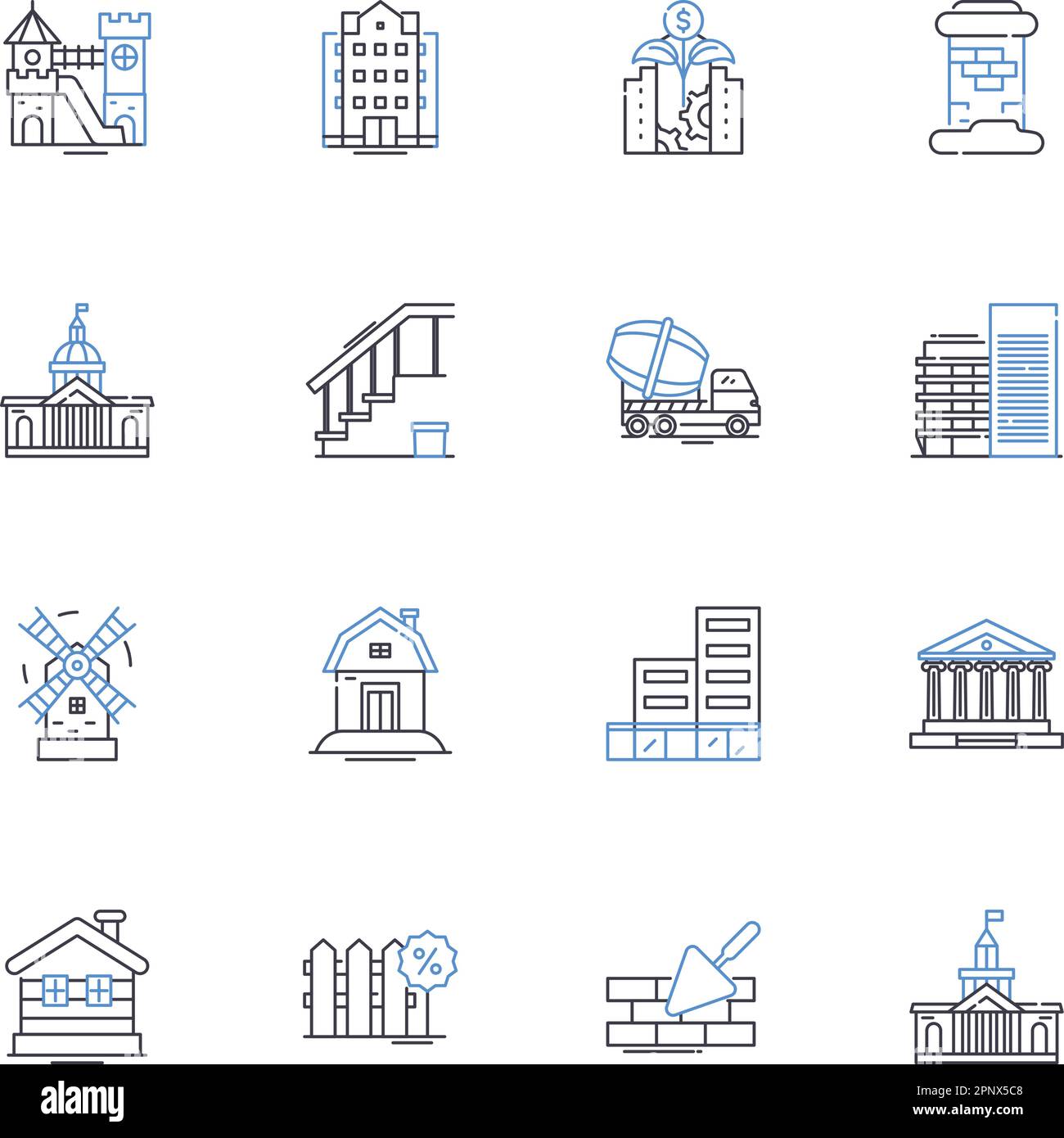 Renovate and remodel line icons collection. Restore, Refurbish, Upgrade ...