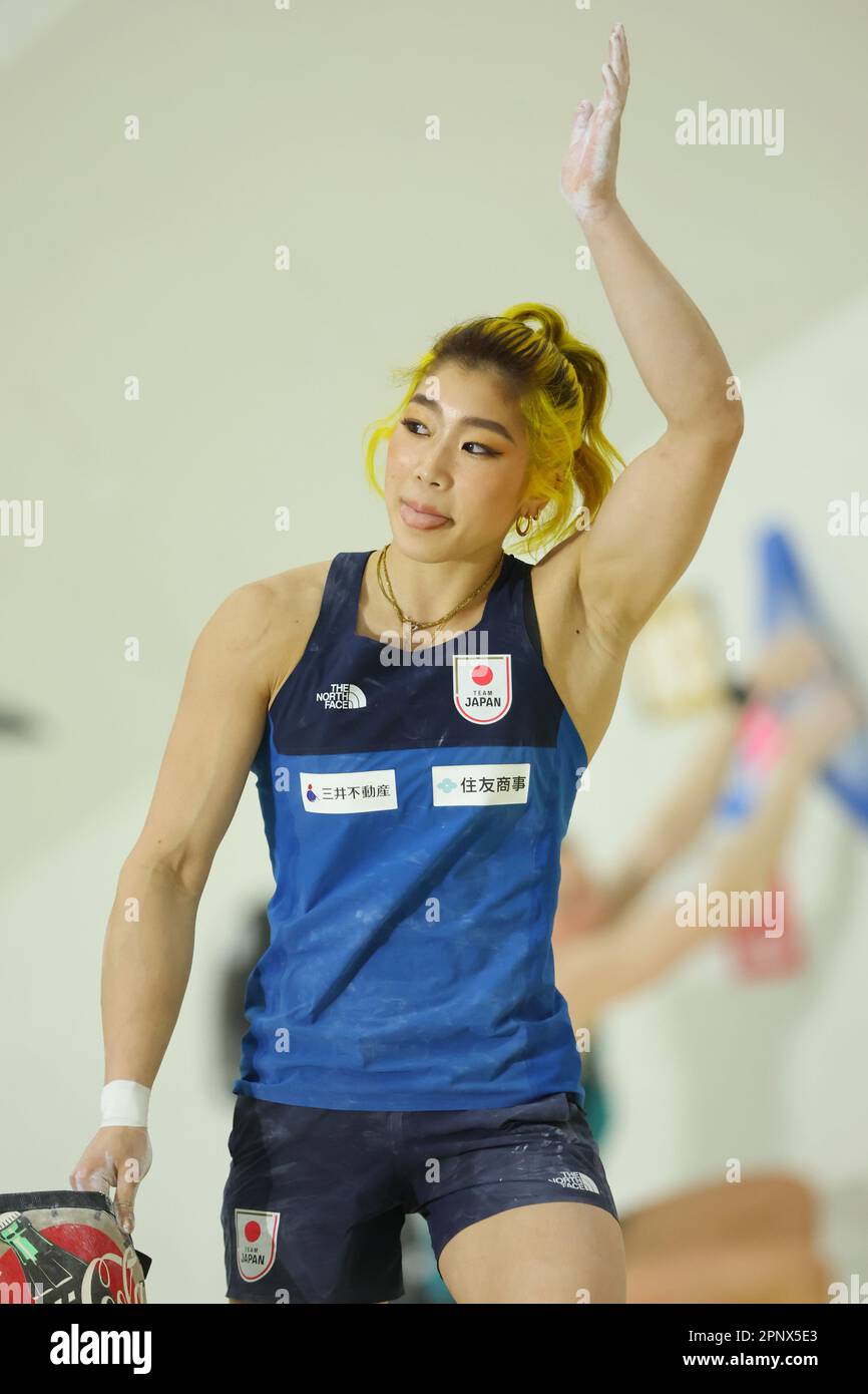 Tokyo, Japan. 21st Apr, 2023. Miho Nonaka (JPN) Sports Climbing : IFSC ...