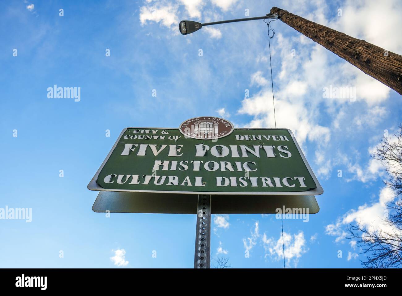 Denver, Colorado, United States - 4.7.2023: Five Points historic ...