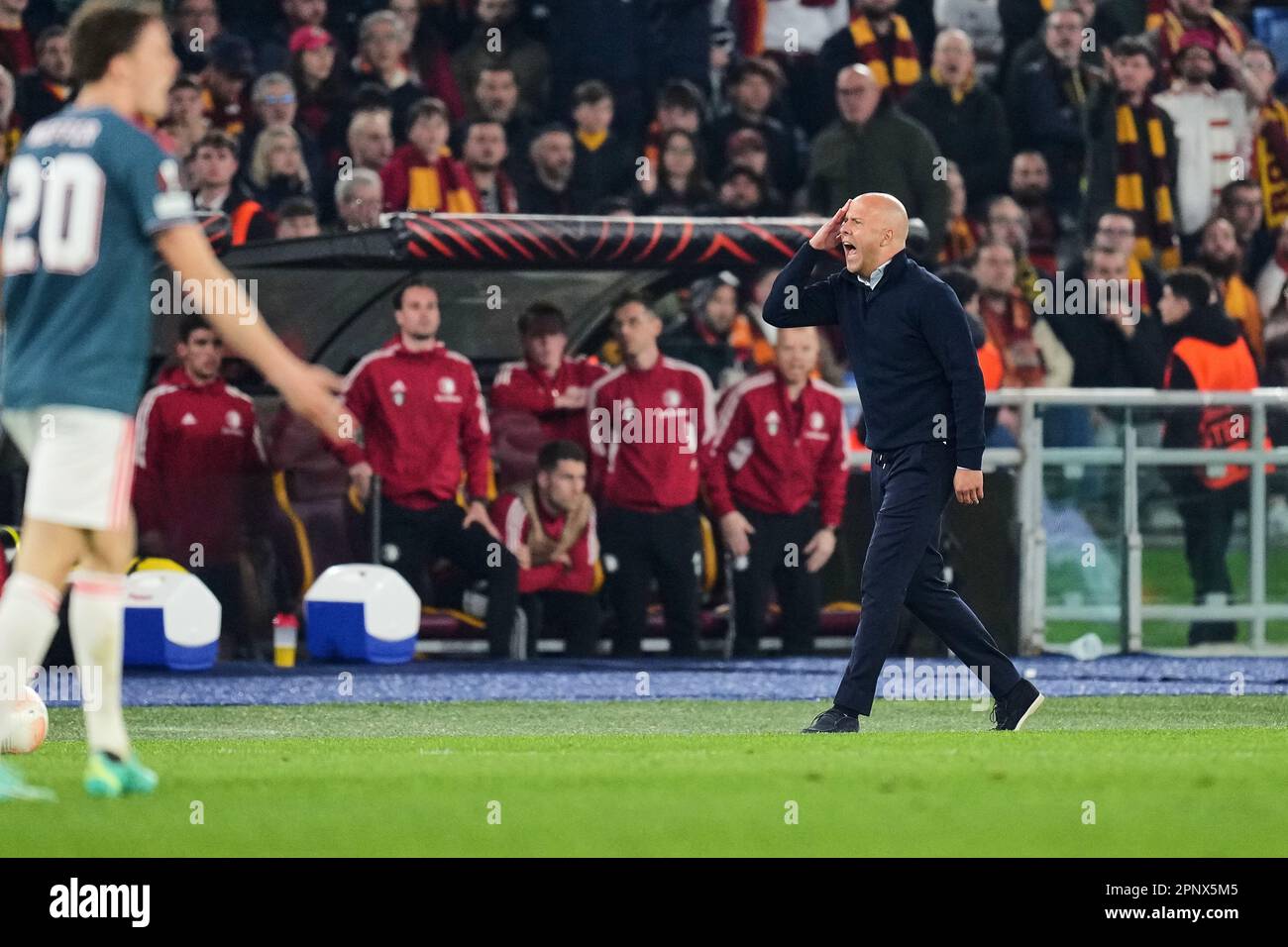 Rome, Italy. 20th Apr, 2023. Rome - Feyenoord coach Arne Slot during ...