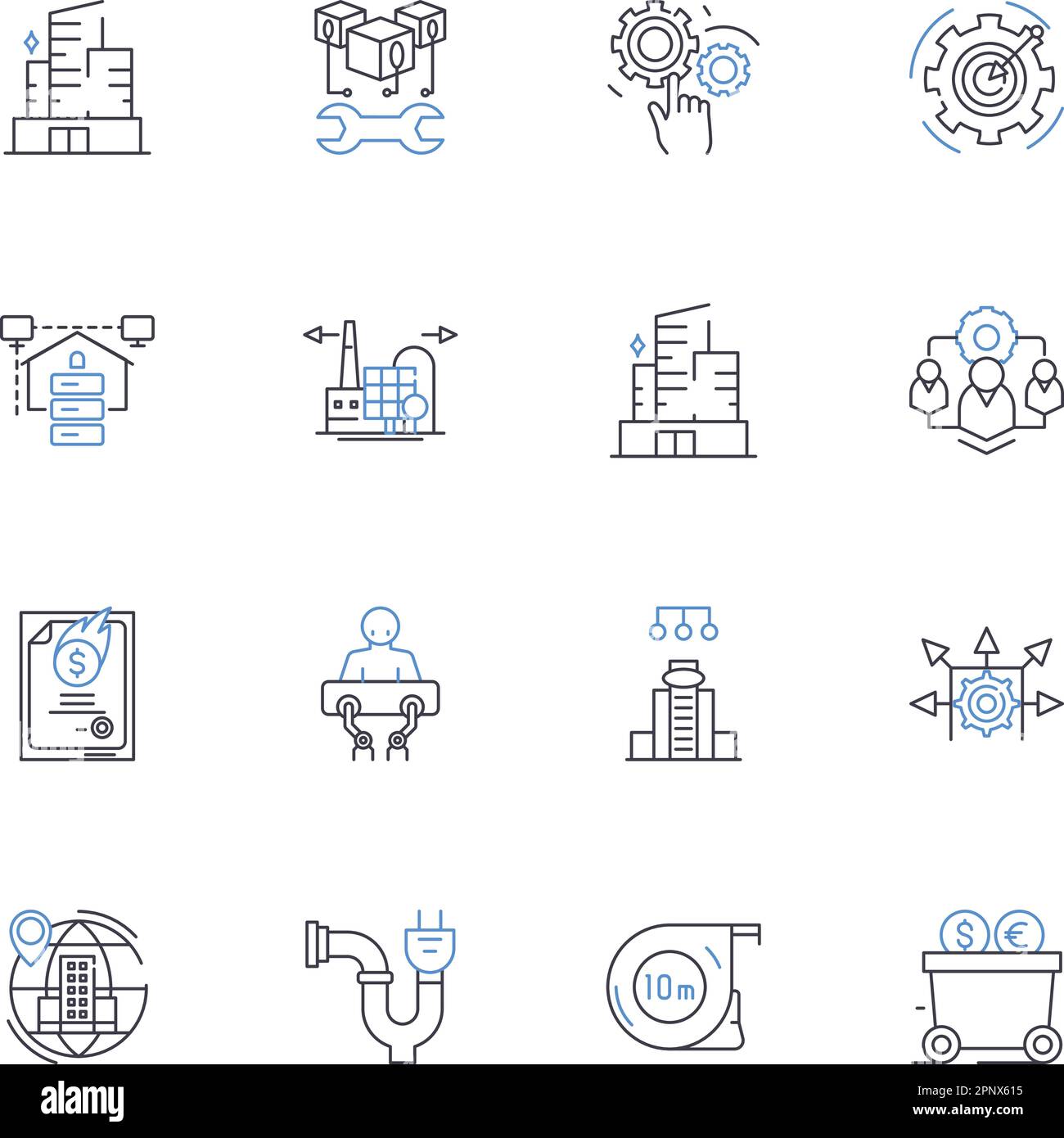 Customer growth line icons collection. Retention, Acquisition ...