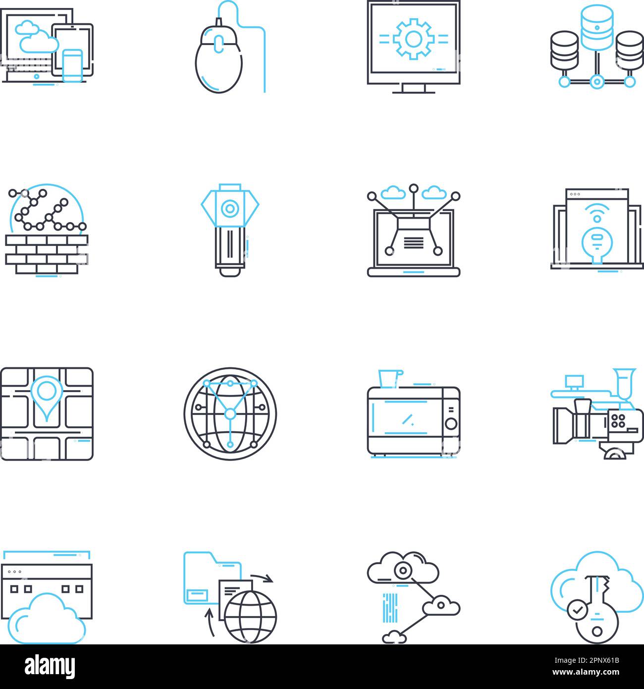 Social nerks linear icons set. Community, Connection, Engagement, Interaction, Friendship, Nerk ...