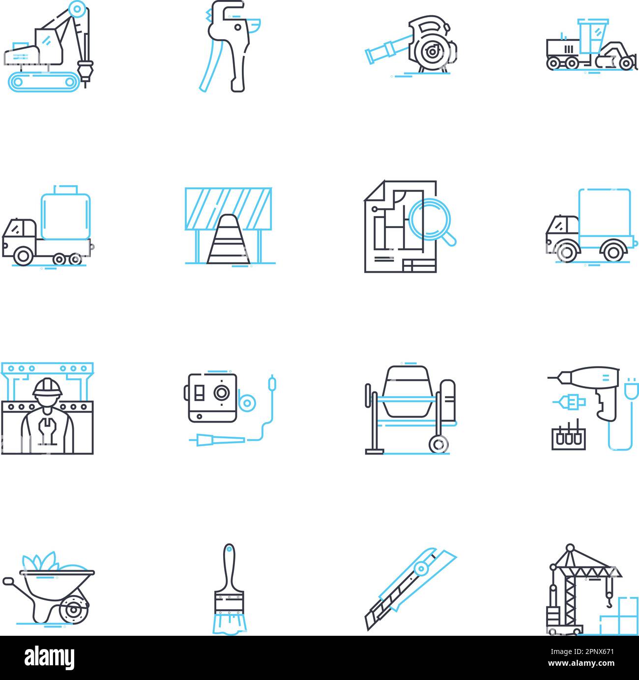 Building linear icons set. Architecture, Foundation, Skyscraper ... Building linear icons set. Architecture, Foundation, Skyscraper ...