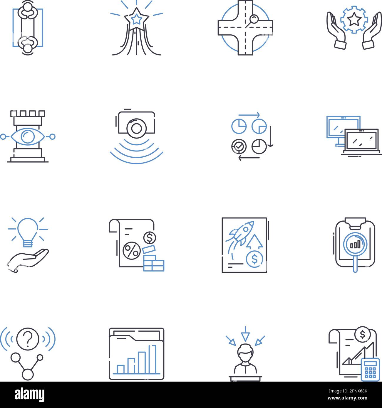 Ambition and aspiration line icons collection. Drive, Goal, Vision ...