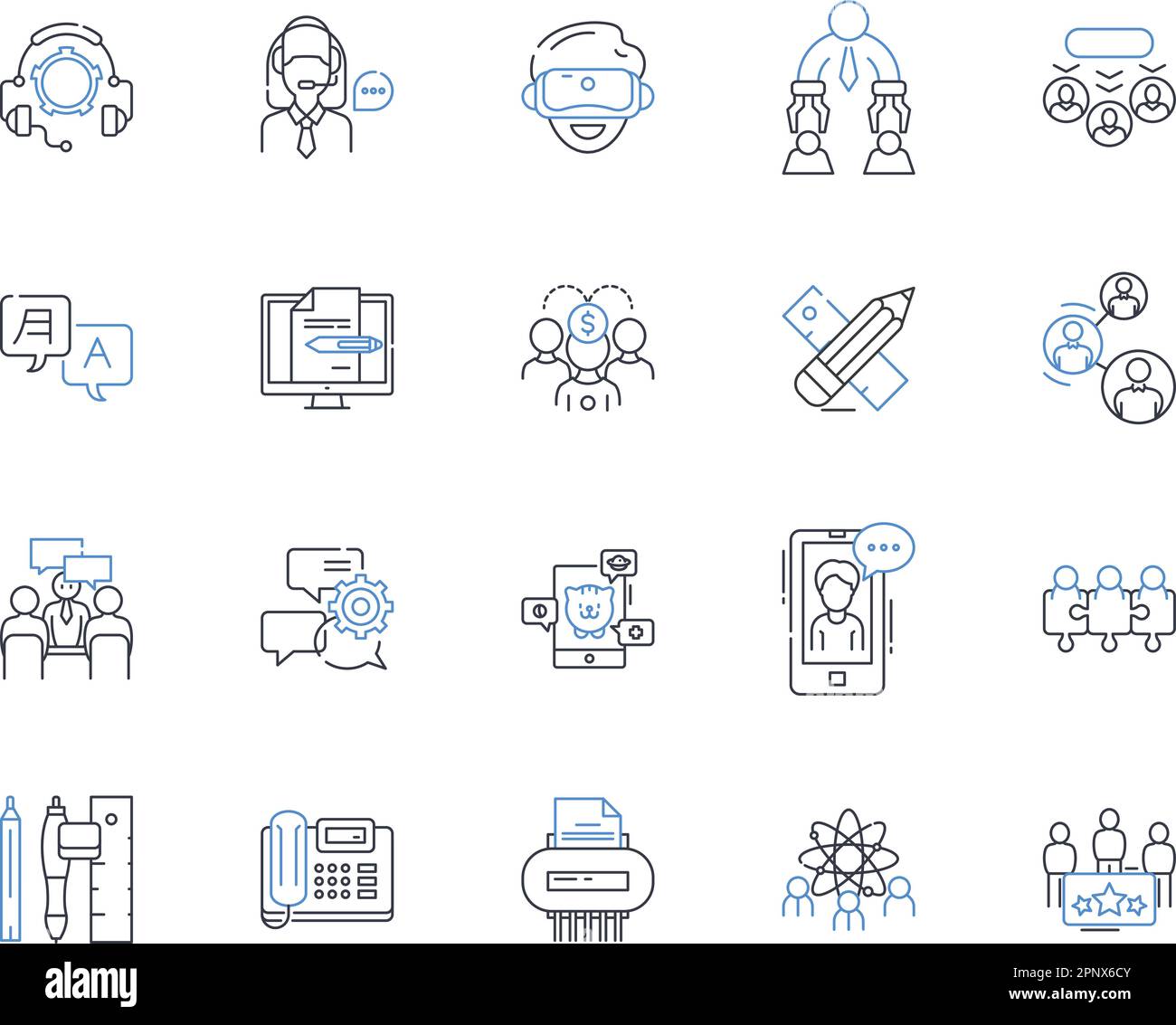 Mob masses line icons collection. Clandestine, Gangs, Mobs, Turf ...