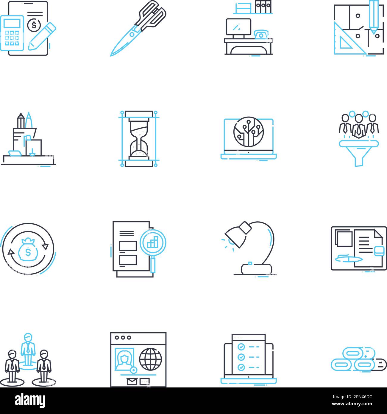 Creative agency linear icons set. Inspiration, Imagination, Innovation ...