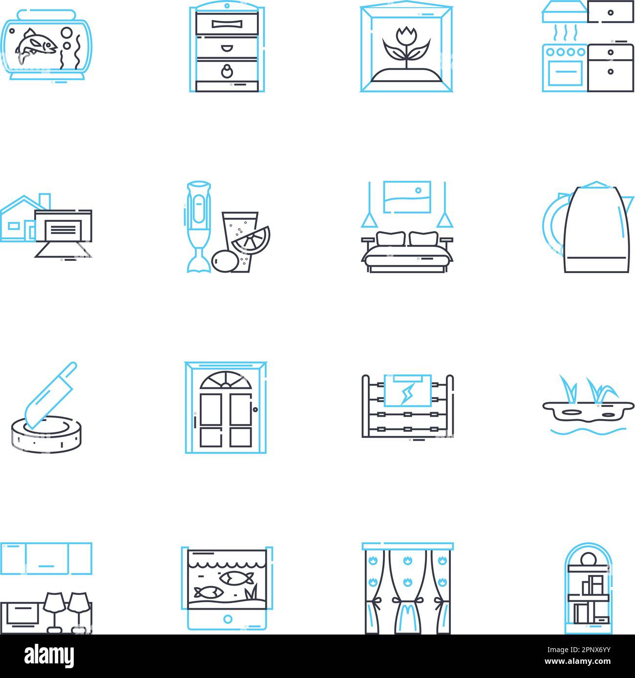 Product design linear icons set. Innovation, Aesthetics, User-friendly ...
