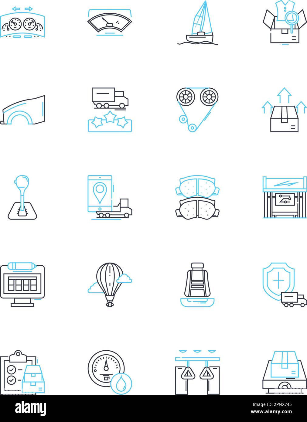 Cyber Shopping linear icons set. Online, E-commerce, Digital, Virtual ...