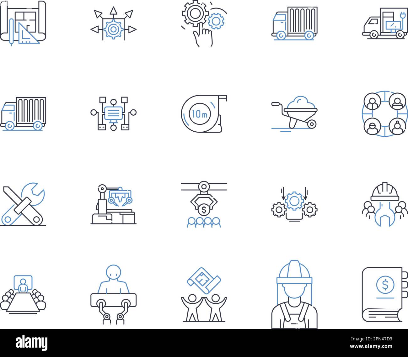 Entrepreneurial corporation line icons collection. Innovation, Growth ...