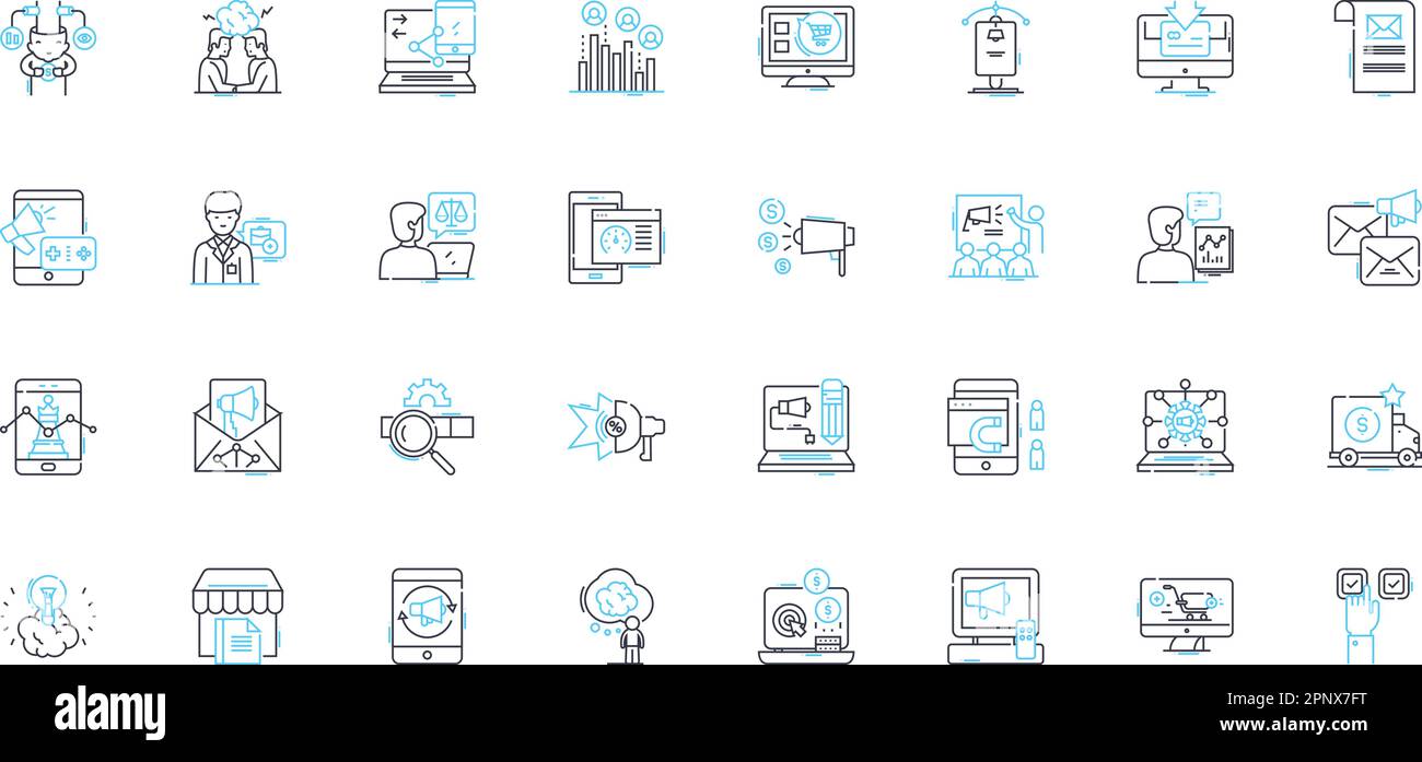 Film lists linear icons set. Genre, Selection, Collection, Rankings ...