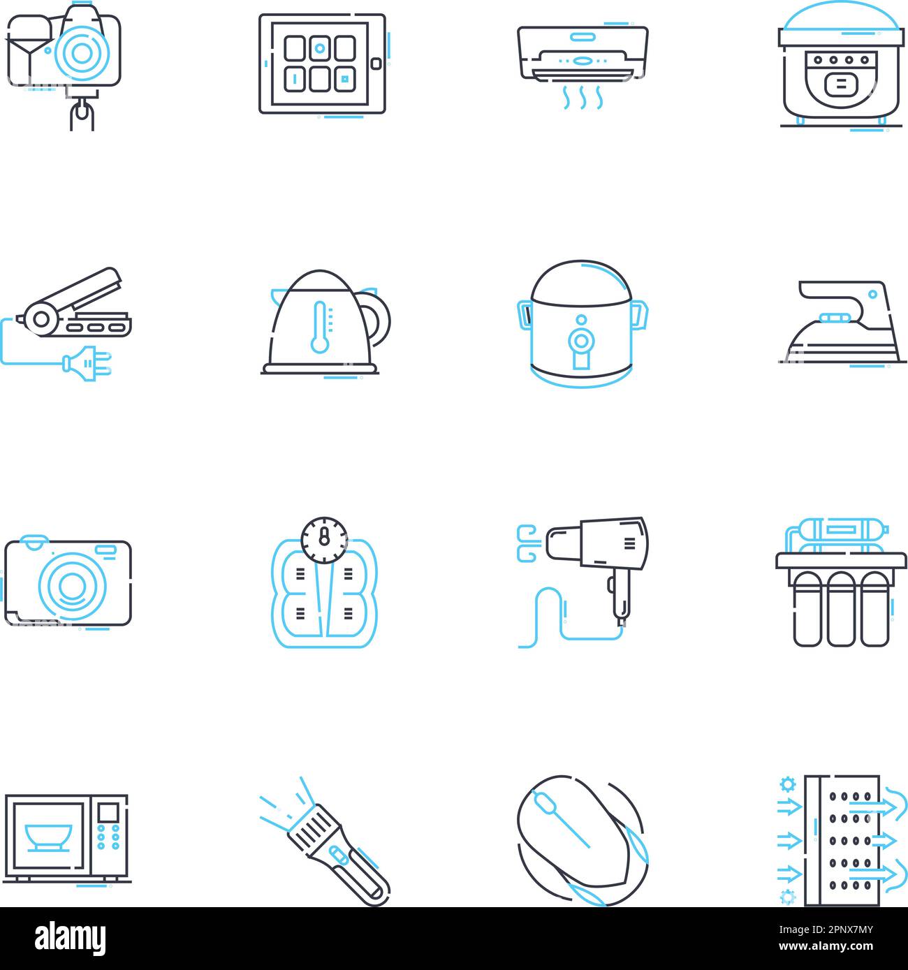 Modern house linear icons set. Minimalistic, Innovative, Futuristic ...