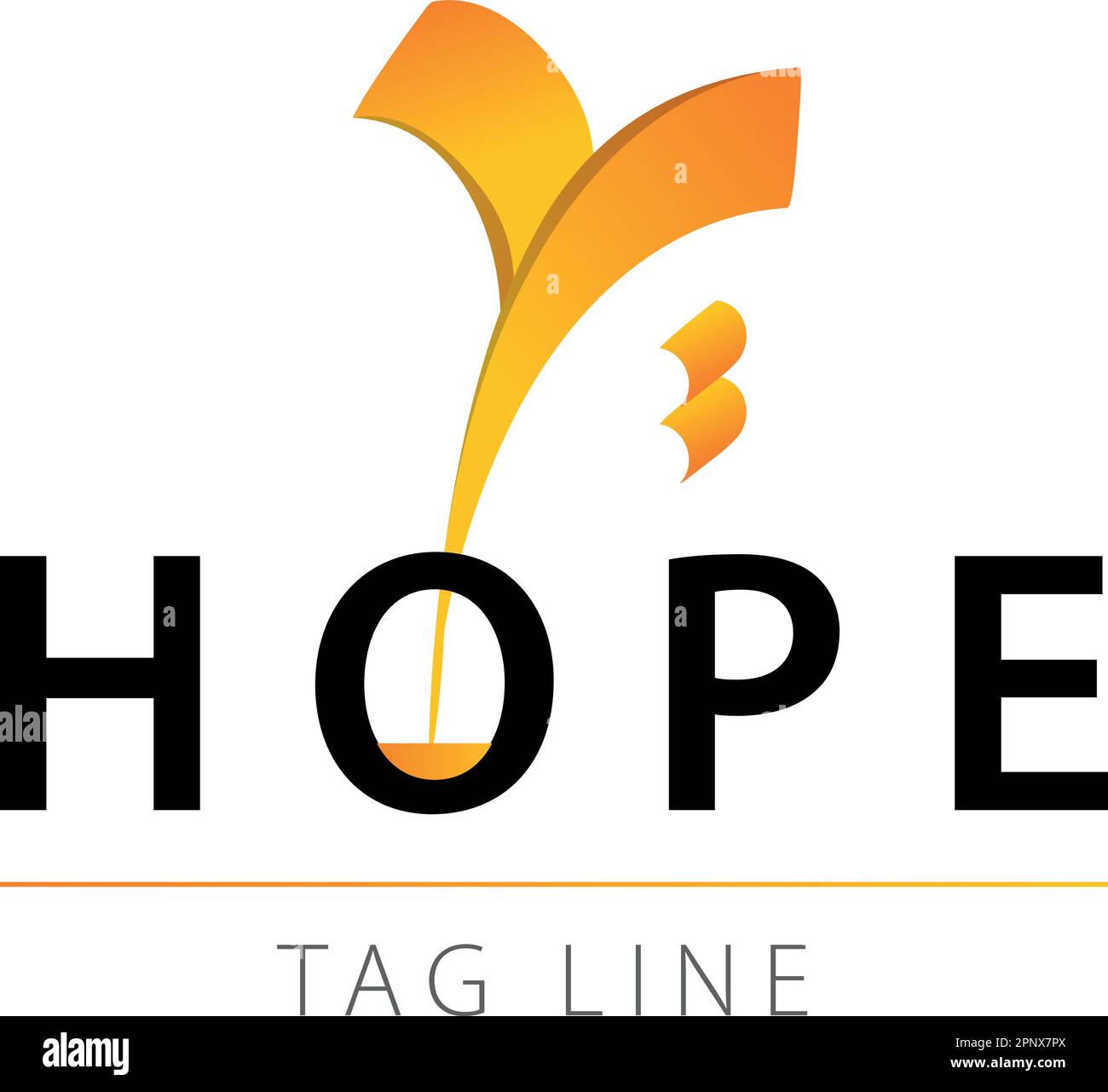 Hope logo vector template illustration sign design community Stock ...