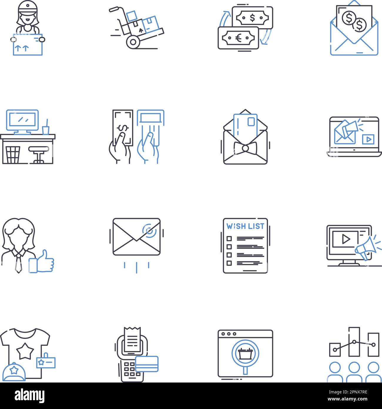 Deli and emolument line icons collection. Sandwich, Bagel, Pastrami ...