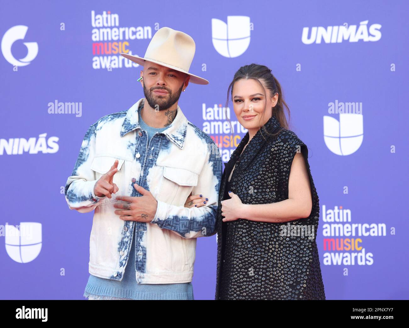 Las Vegas, United States. 20th Apr, 2023. (L-R) Jesse Huerta and Joy ...