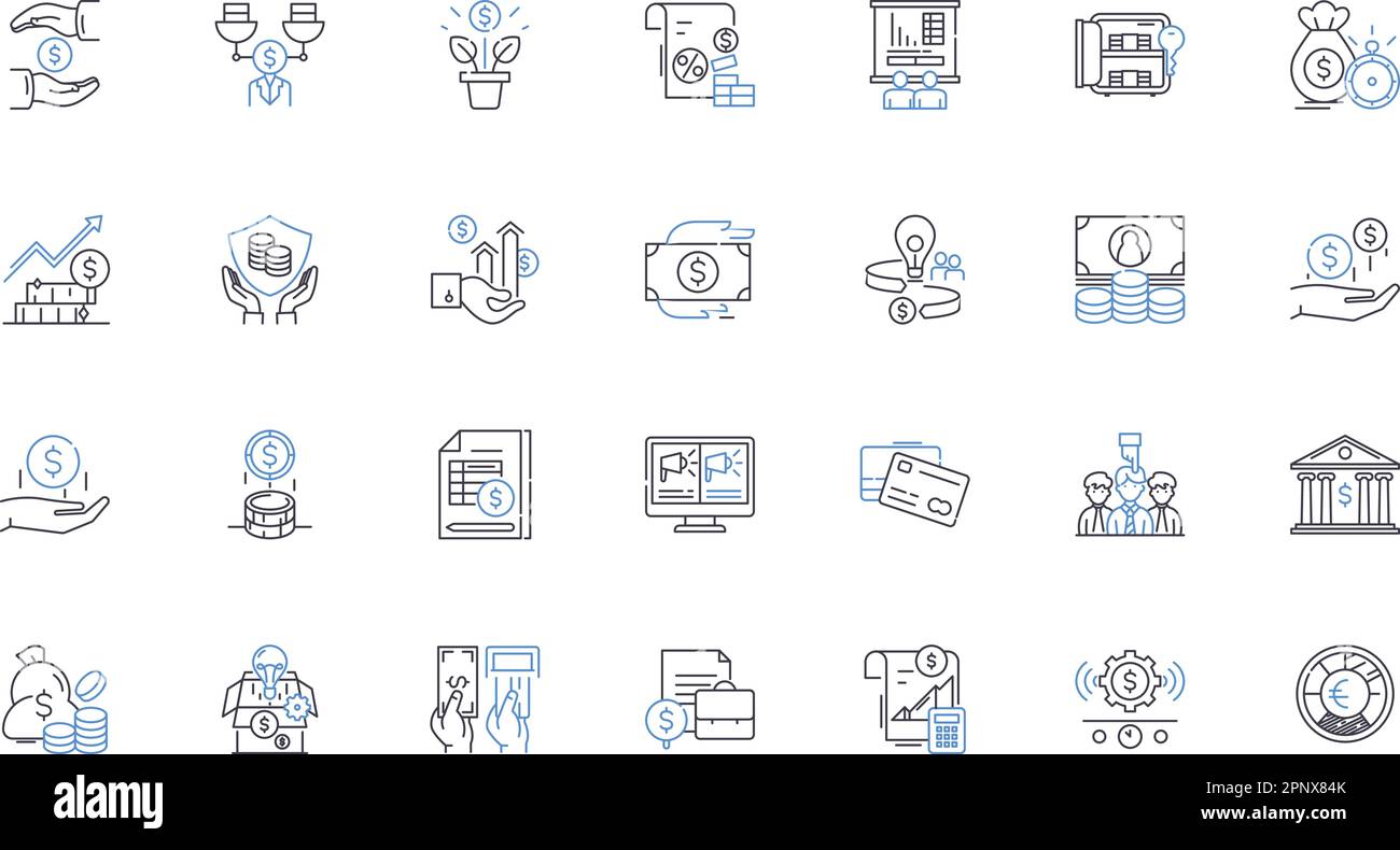 Capital line icons collection. Wealth, Investment, Assets, Financial ...