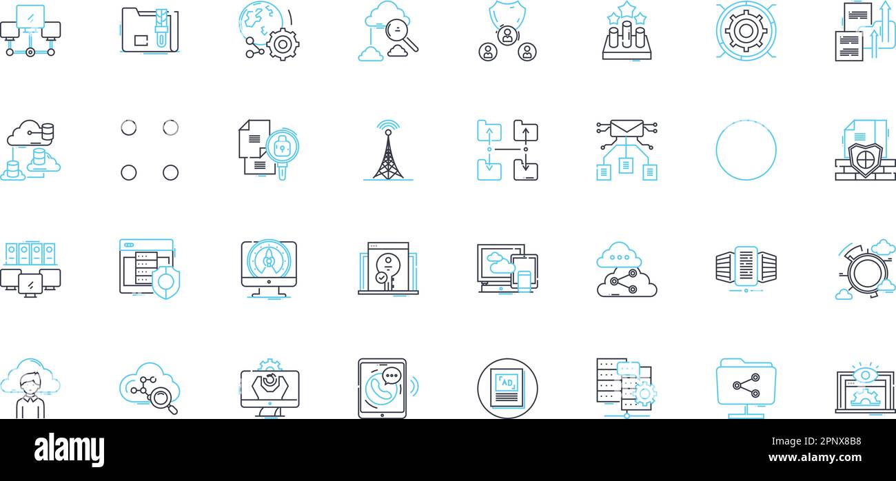 Cloud probability linear icons set. Chance, Forecast, Possibility ... Cloud probability linear icons set. Chance, Forecast, Possibility ...