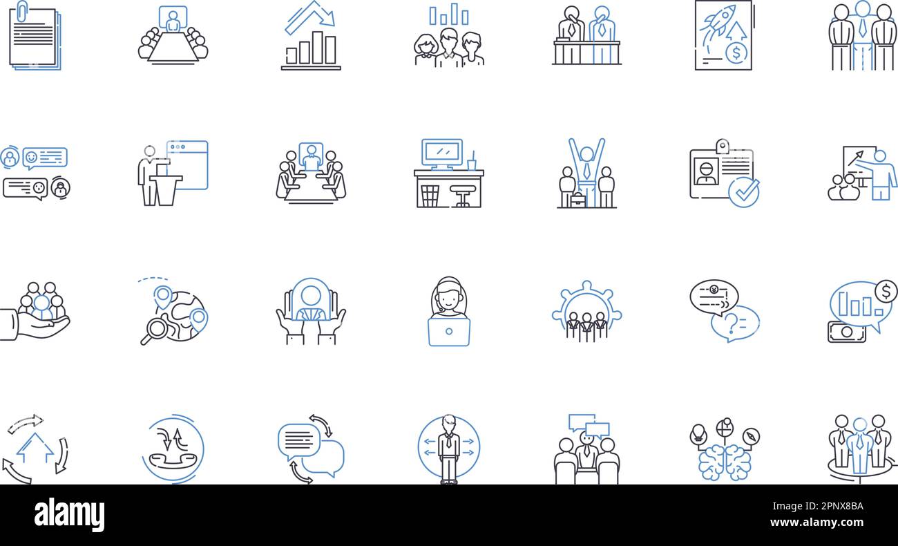 Industry partnership line icons collection. Collaboration, Alliance ...