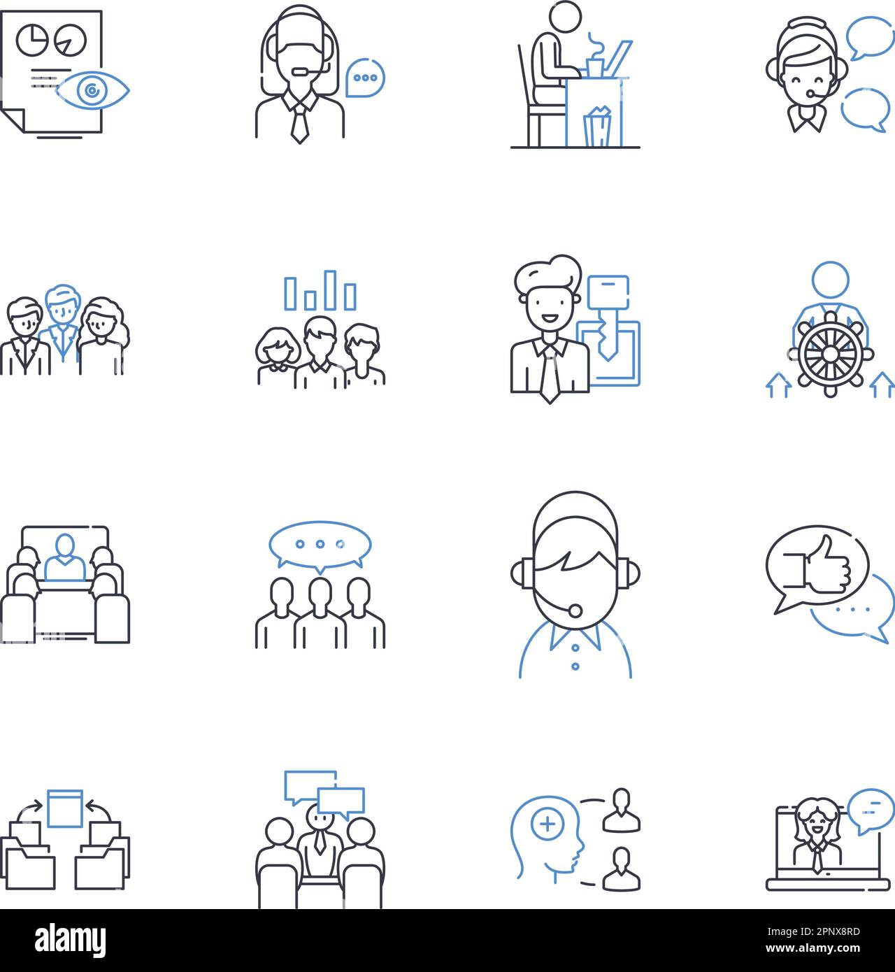 Workforce vibrancy line icons collection. Diversity, Inclusion ...