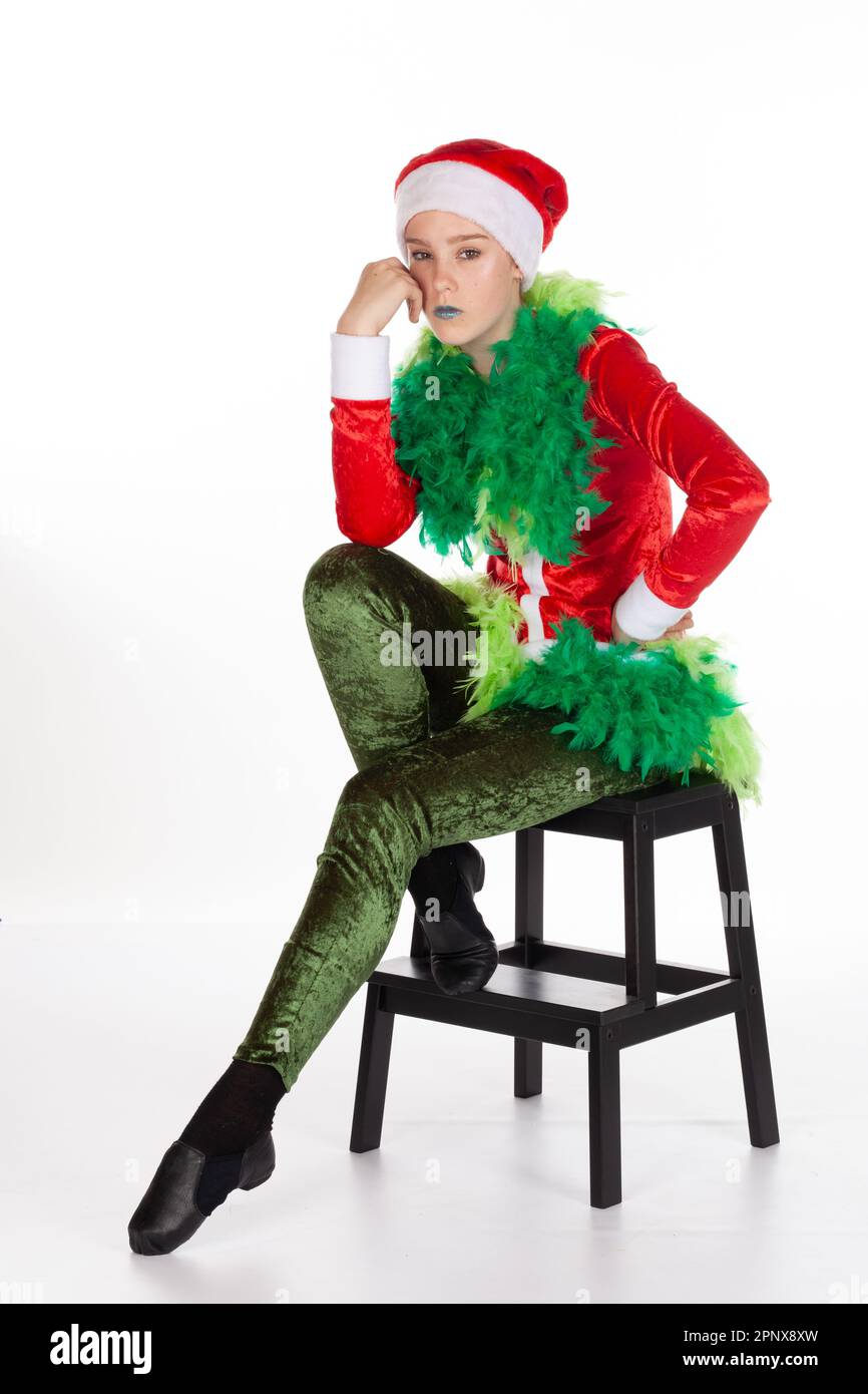 Grinch hand on hip and in deep disbelief pose, grumpy greedy miserly ...