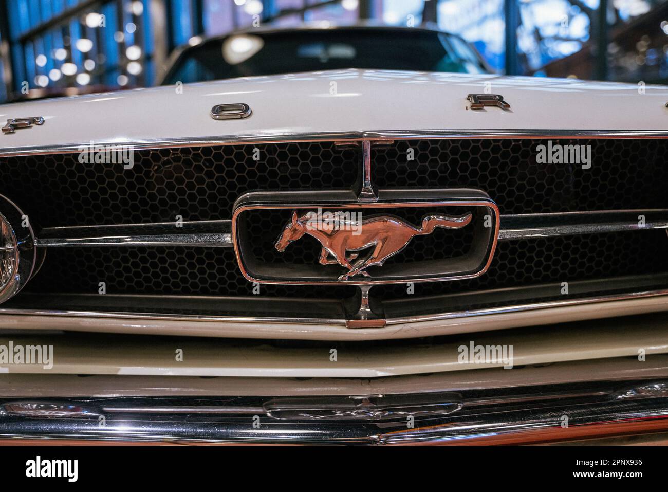 istambul, turkey - MAI 2022 white Ford Mustang 1st generation coupe ...