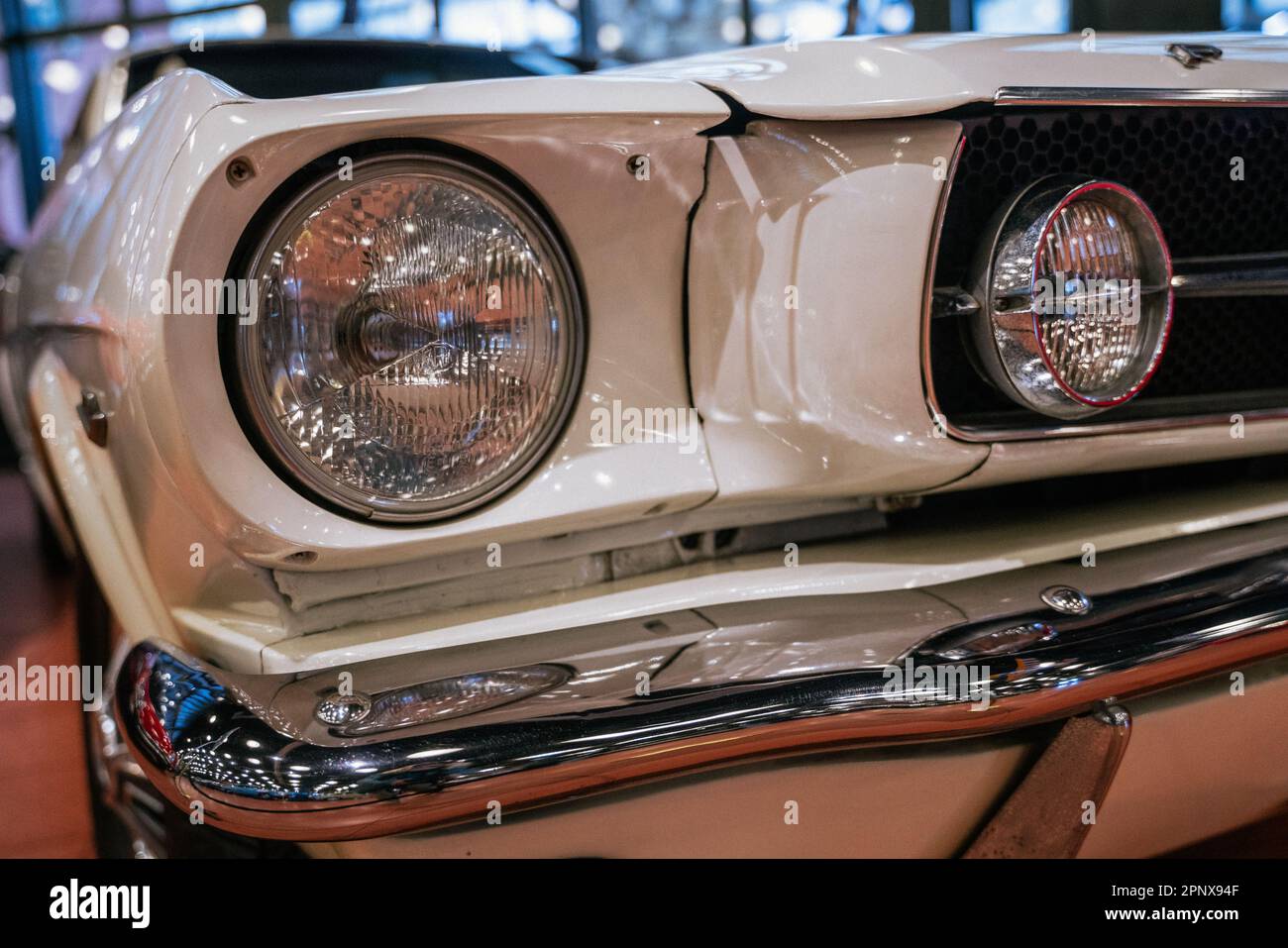 istambul, turkey - MAI 2022 white Ford Mustang 1st generation coupe ...