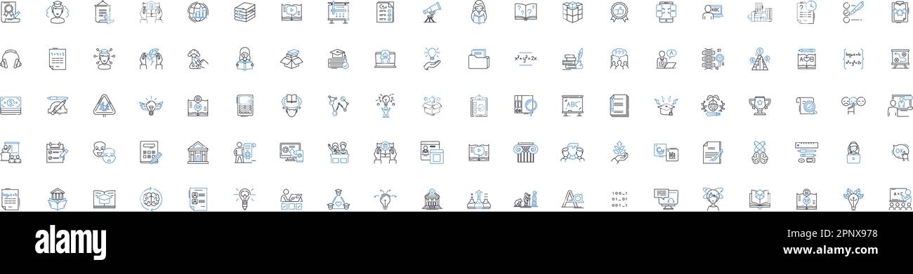 Wisdom line icons collection. Enlightenment, Insight, Discernment ...