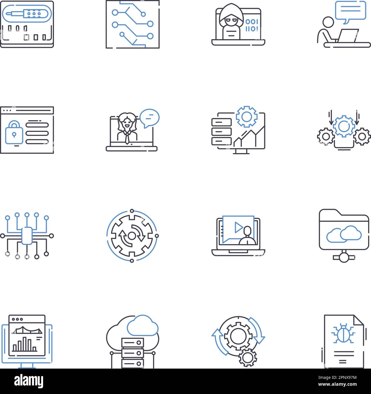 E-commerce line icons collection. Online, Purchase, Shopping, Store ...