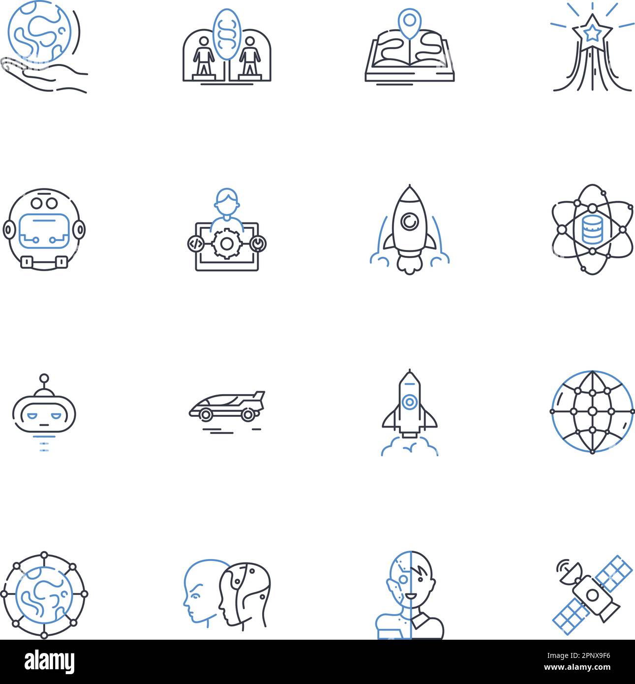 Radical Innovations line icons collection. Disruptive, Game-changing ...