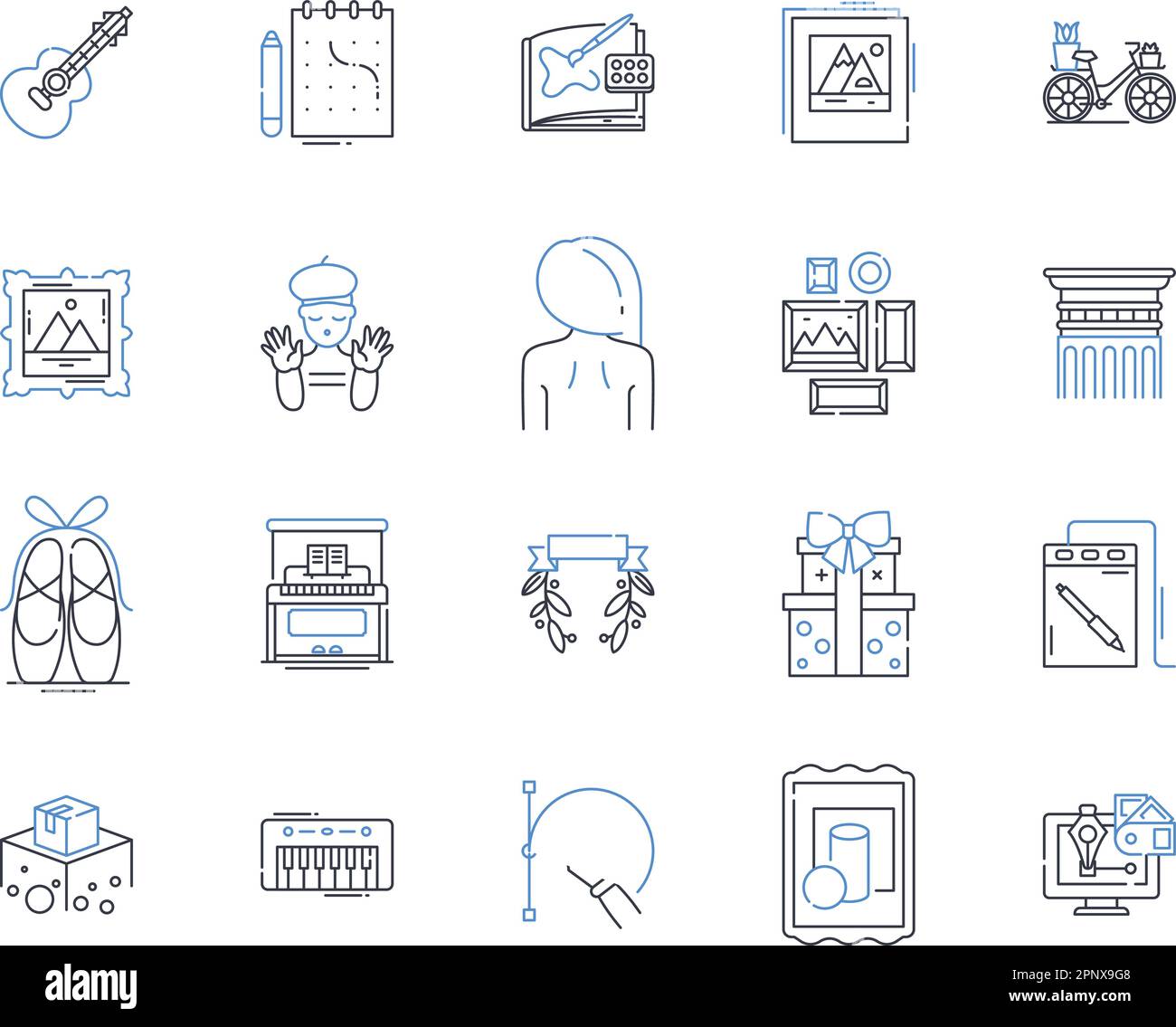 Experimental ventures line icons collection. Innovation, Creativity ...