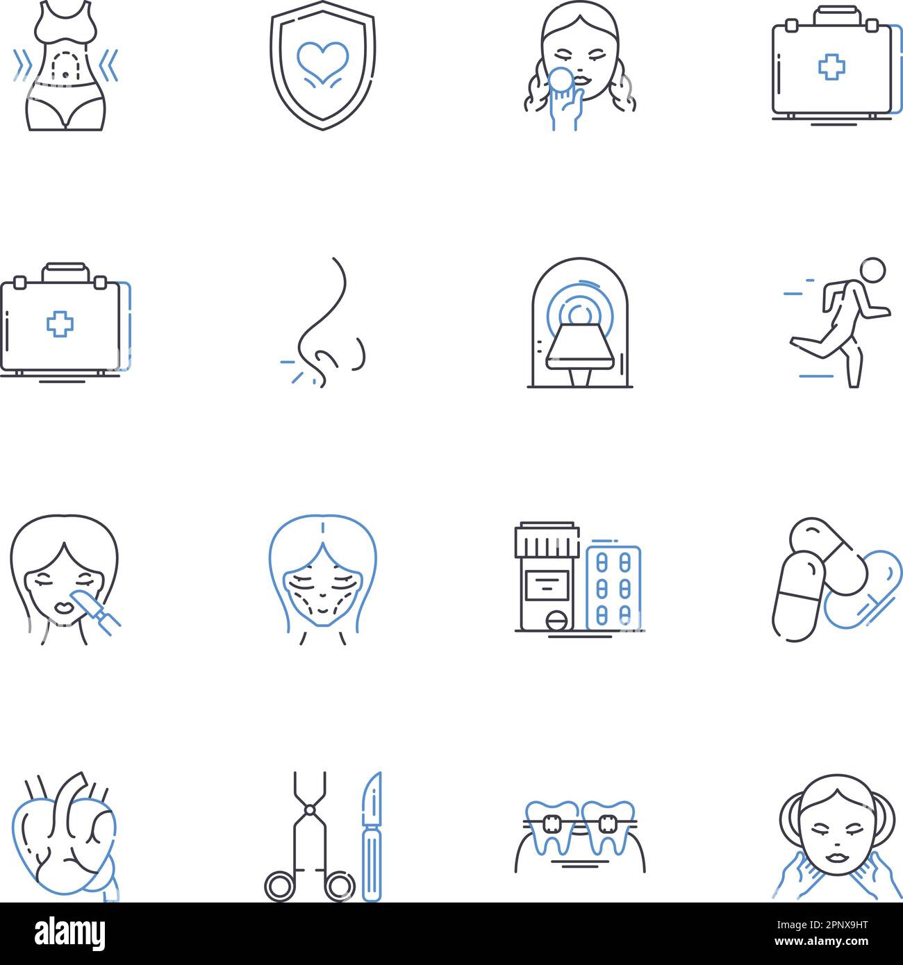 Fitness check line icons collection. Health, Exercise, Body, Wellness ...