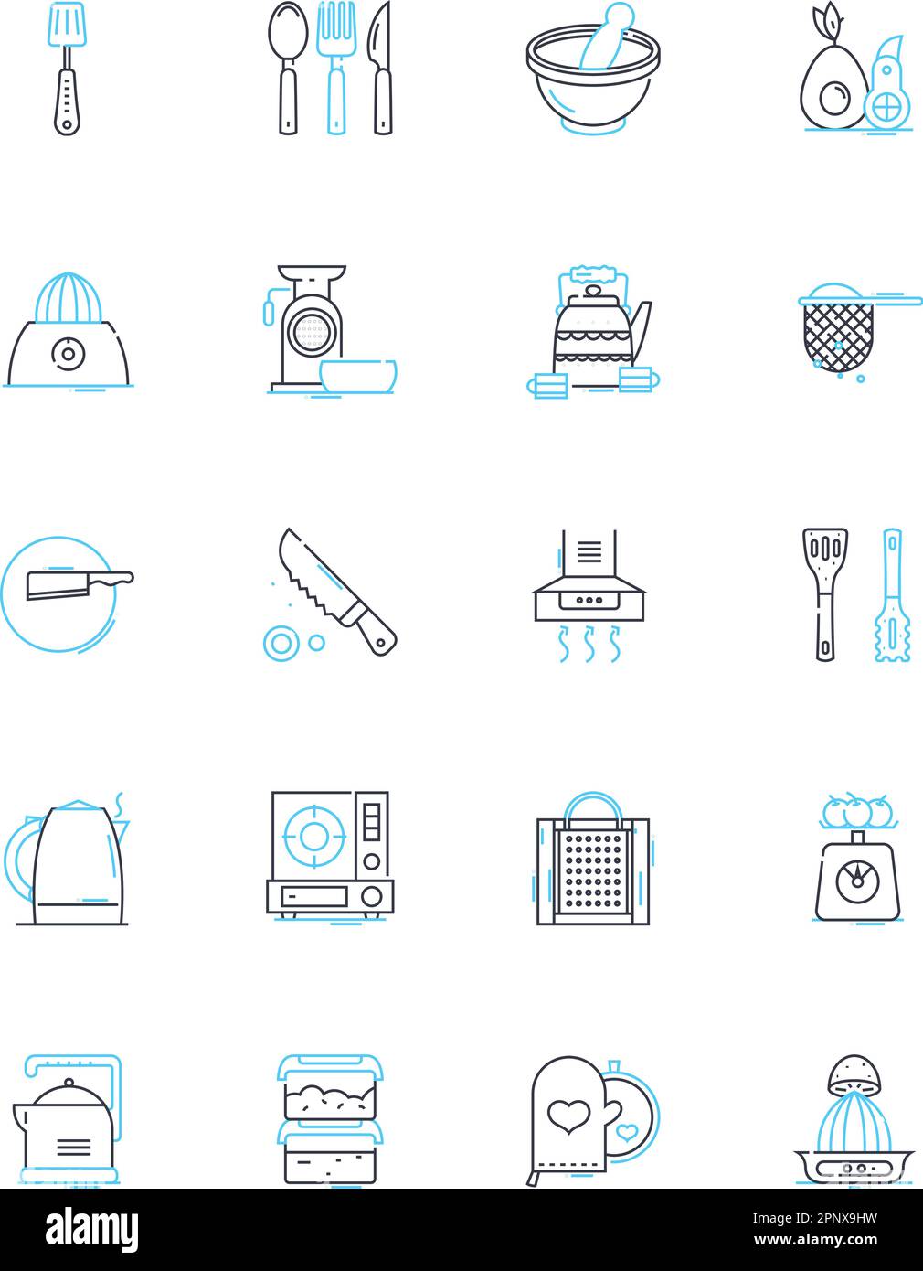 Mess Hall linear icons set. Army, Soldiers, Meals, Food, Cafeteria ...