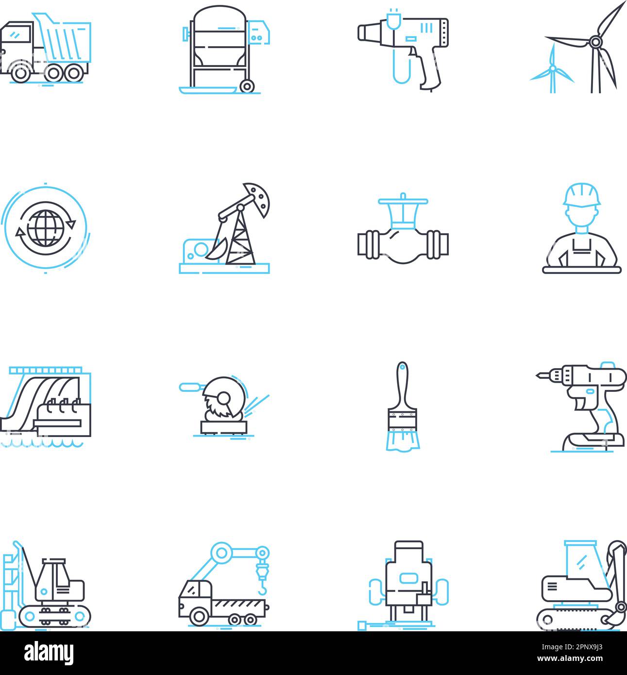 Architecture & design linear icons set. Modern, Minimalist ...