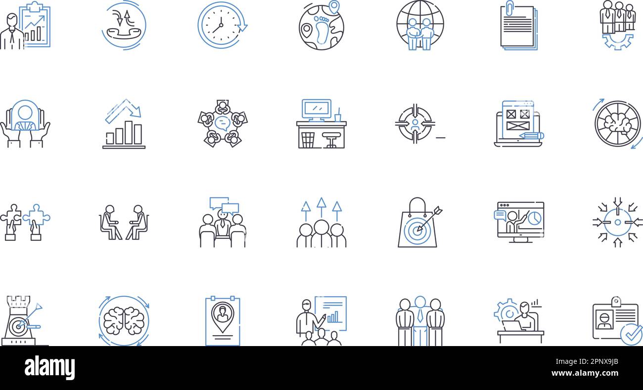 Supervisory Board line icons collection. Governance, Oversight ...