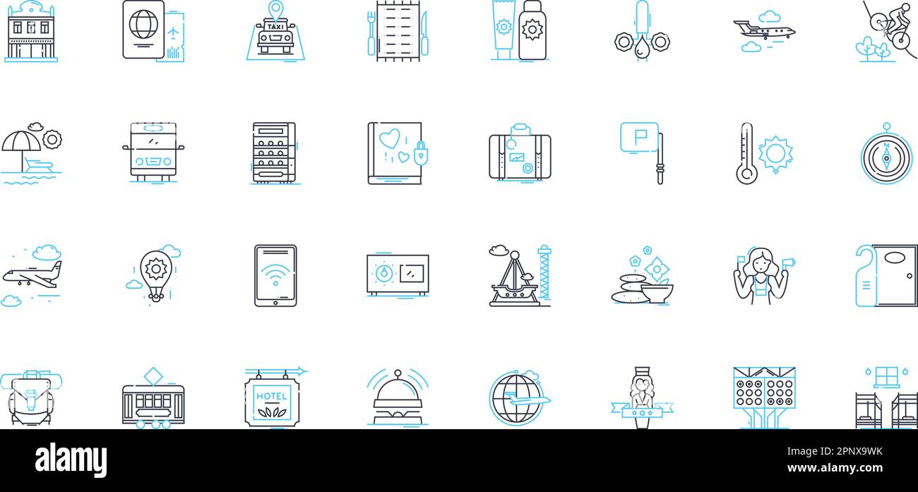 Calm tranquility linear icons set. Serenity, Peace, Tranquility ...