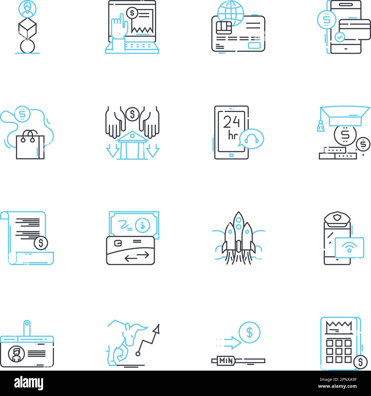 Virtual transactions linear icons set. Cryptocurrency, Digital, Secure ... Virtual transactions linear icons set. Cryptocurrency, Digital, Secure ...