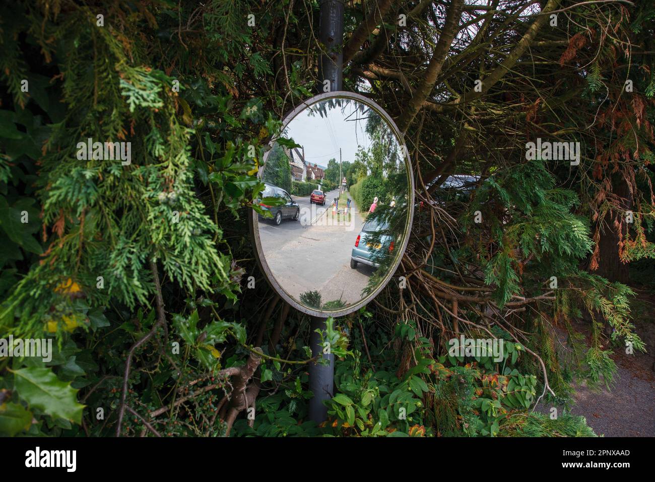 Street mirror view Stock Photo - Alamy