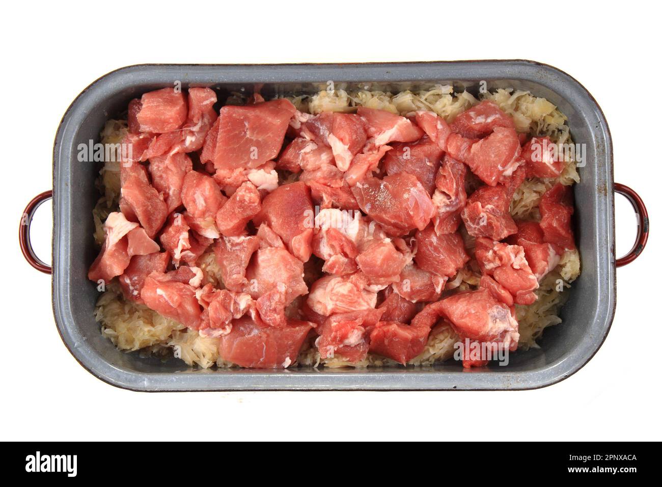 raw pig meat isolated on the white background Stock Photo - Alamy