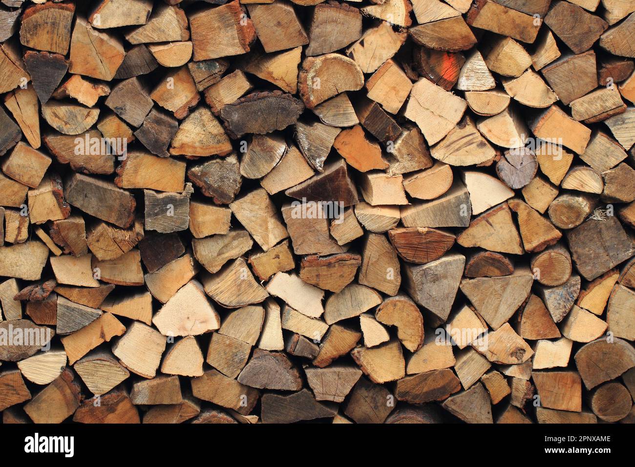 firewood texture as traditional wooden natural background Stock Photo ...
