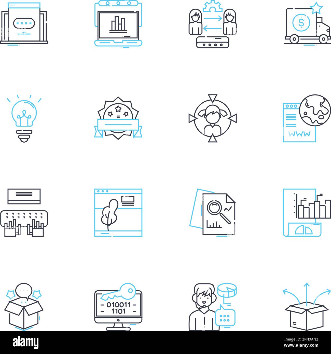 Email marketing linear icons set. Campaigns, Subscribers, Lists ... Email marketing linear icons set. Campaigns, Subscribers, Lists ...