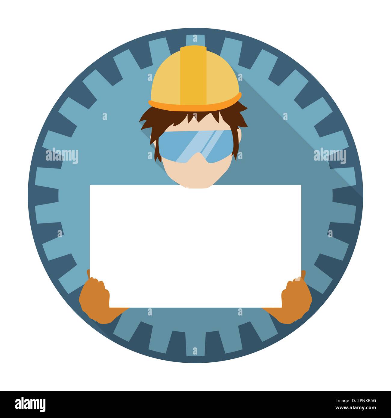 Man in hard hat shadow Cut Out Stock Images & Pictures - Alamy