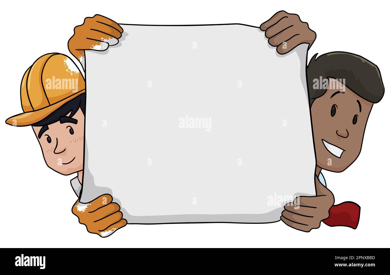 Hard hat boss Stock Vector Images - Alamy