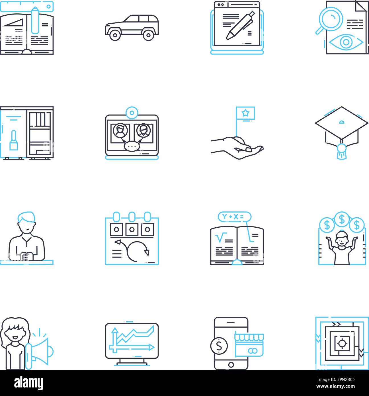 Basic principle linear icons set. Fundamentals, Basics, Essence, Core ... Basic principle linear icons set. Fundamentals, Basics, Essence, Core ...
