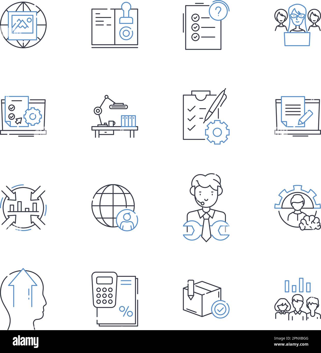 Information Governance line icons collection. Compliance, Policy ...