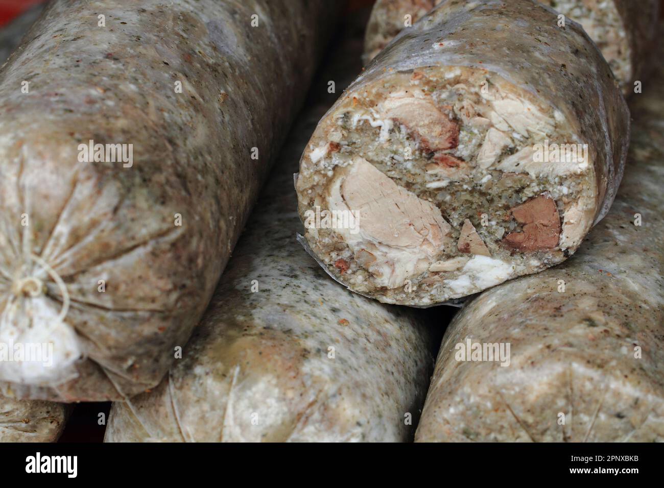 czech pig brawn as nice gourmet background Stock Photo - Alamy