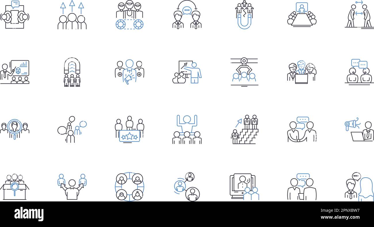 Transactional Chat line icons collection. Conversational, Interactive ...
