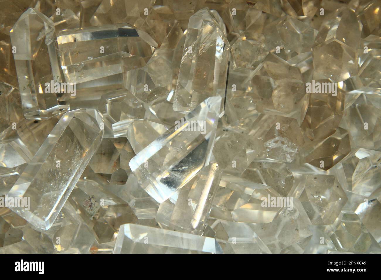 crystal quartz texture as very nice mineral background Stock Photo - Alamy