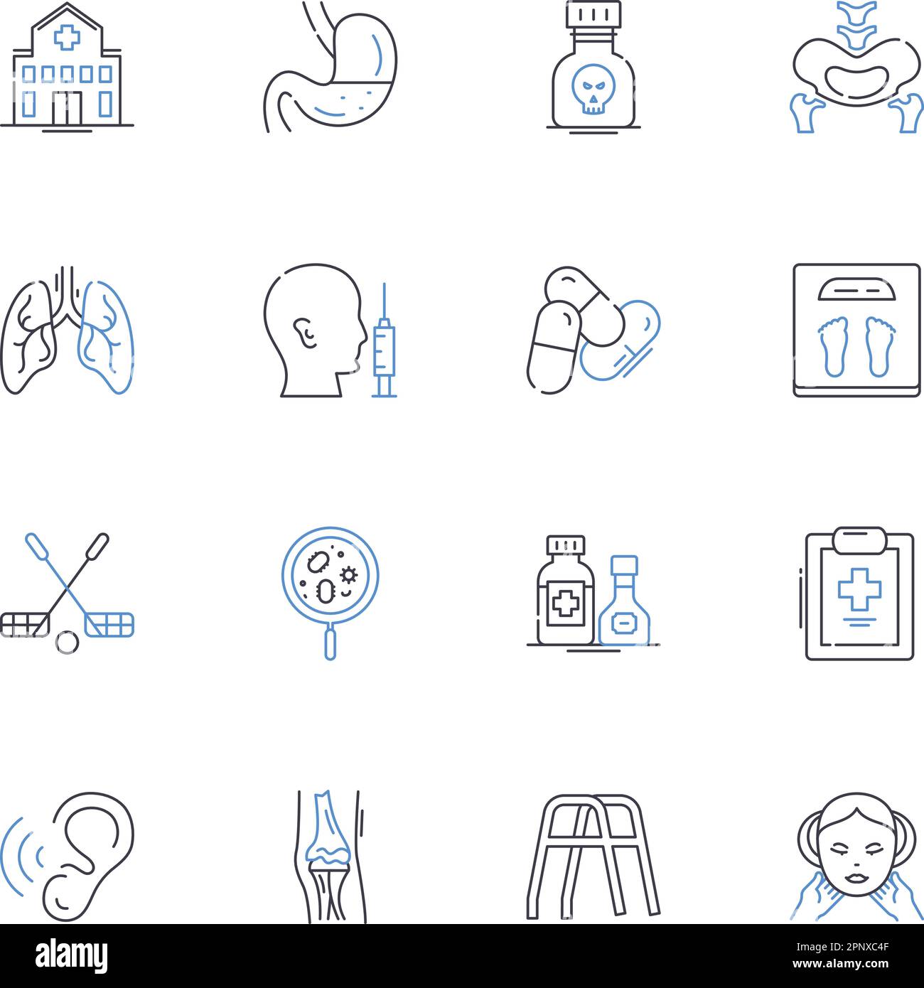 Running line icons collection. Endurance, Fitness, Stamina, Pace ...