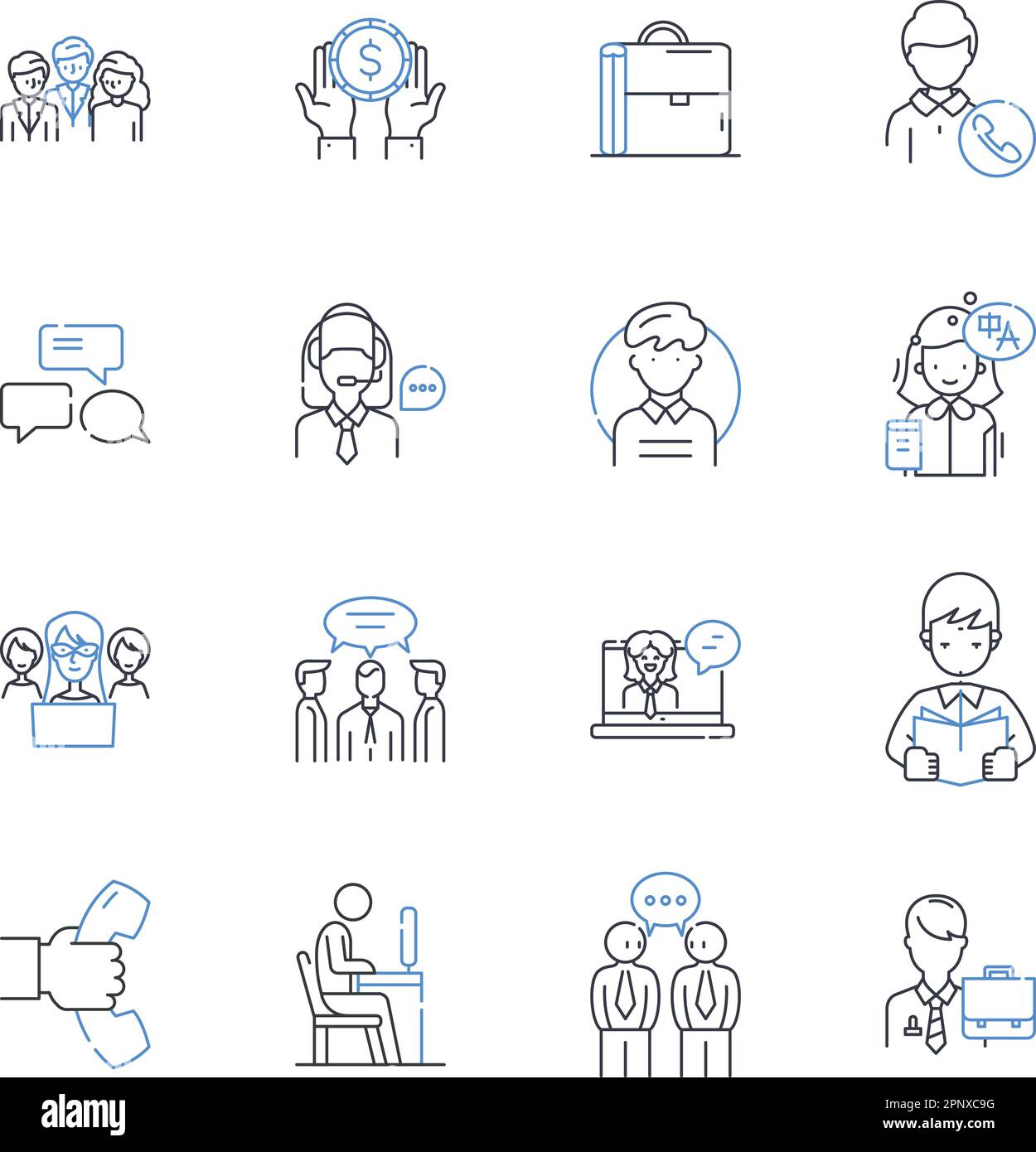 Career trajectory line icons collection. Advancement, Progression ...