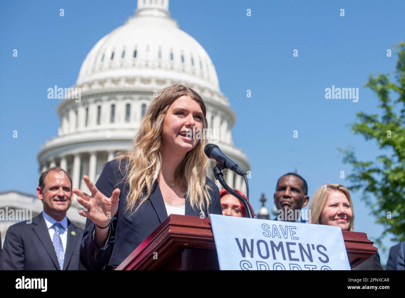 Washington, United States. 20th Apr, 2023. Macy Petty, a volleyball ...