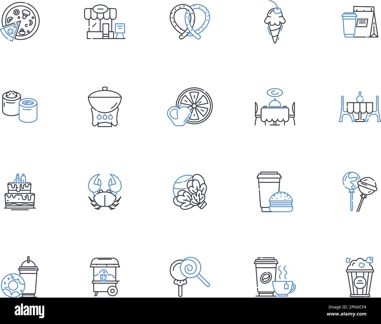 Food Lover's Domain line icons collection. Gourmet, Cuisine, Indulgence ... Food Lover's Domain line icons collection. Gourmet, Cuisine, Indulgence ...